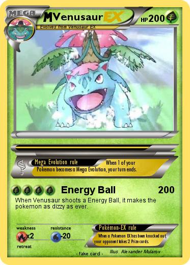 Pokémon Venusaur 1011 1011 - Energy Ball - My Pokemon Card