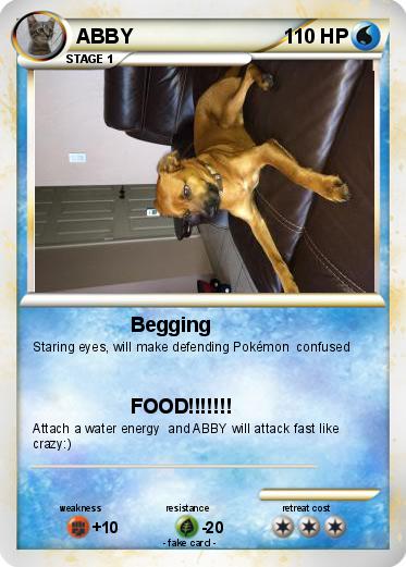 Pokémon ABBY 170 170 - Begging - My Pokemon Card