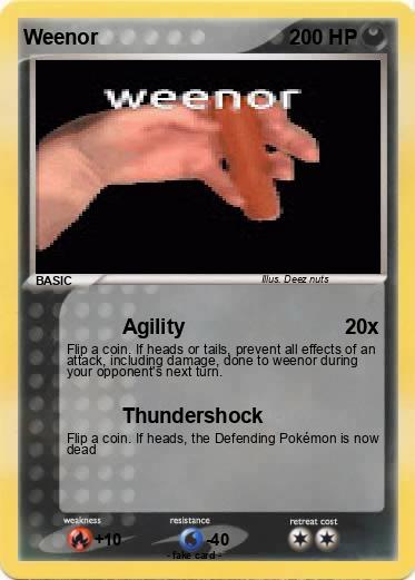 Pokémon Weenor 1 1 - Agility - My Pokemon Card