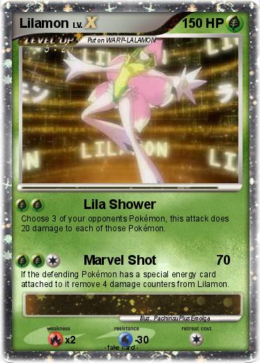 Pokémon Lilamon 3 3 - Lila Shower - My Pokemon Card
