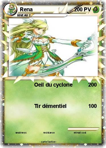 Pokémon Rena 18 18 - Oeil du cyclone - Ma carte Pokémon
