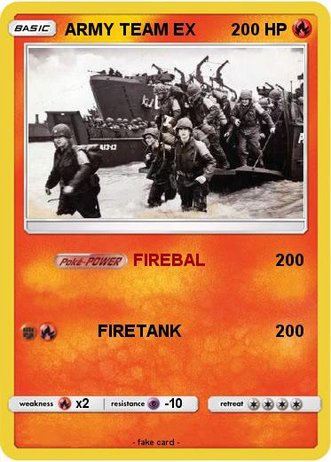 Pokémon ARMY TEAM EX - FIREBAL - My Pokemon Card