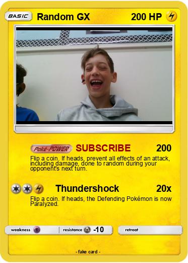 Pokémon Random GX - SUBSCRIBE - My Pokemon Card