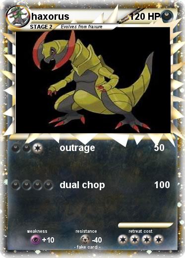 Pokémon haxorus 443 443 - outrage - My Pokemon Card
