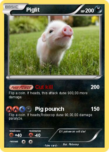 Pokémon Piglit 4 4 - Cut kill - My Pokemon Card