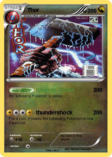 Pokémon Thor 596 596 - hammer throw - My Pokemon Card