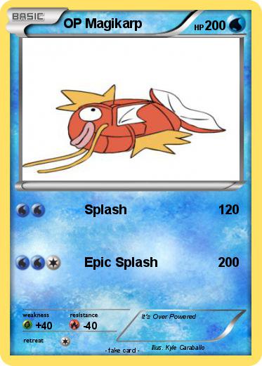 Pokémon OP Magikarp 4 4 - Splash - My Pokemon Card