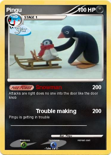 Pokémon Pingu 320 320 - Snowman - My Pokemon Card