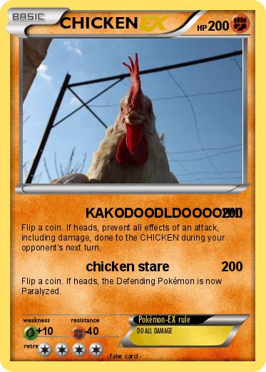 Pokémon CHICKEN 1193 1193 - KAKODOODLDOOOO!!!!! - My Pokemon Card