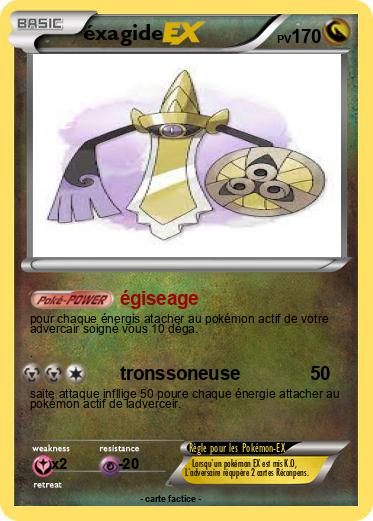 Pokémon exagide 20 20 - égiseage - Ma carte Pokémon