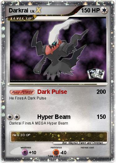 Pokémon Darkrai 4697 4697 - Dark Pulse - My Pokemon Card