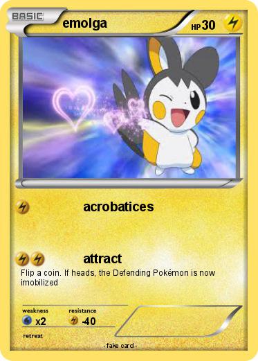 Pokémon emolga 450 450 - acrobatices - My Pokemon Card