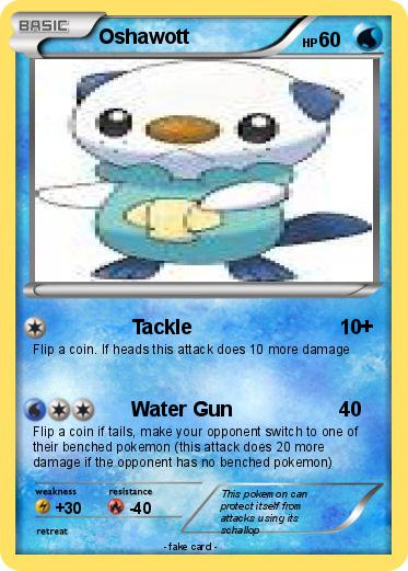 Pokémon Oshawott 1035 1035 - Tackle - My Pokemon Card