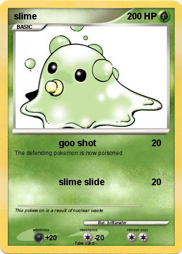 Pokémon slime 241 241 - goo shot - My Pokemon Card