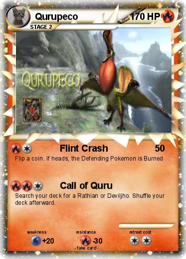 Pokémon Qurupeco 32 32 - Flint Crash - My Pokemon Card