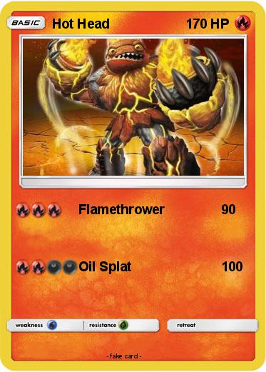 Pokémon Hot Head 184 184 - Flamethrower - My Pokemon Card