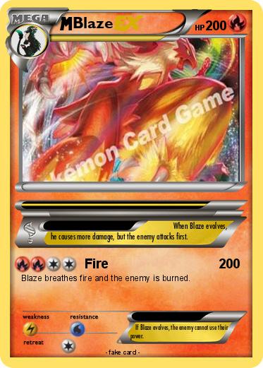 Pokémon Blaze 1268 1268 - Fire - My Pokemon Card