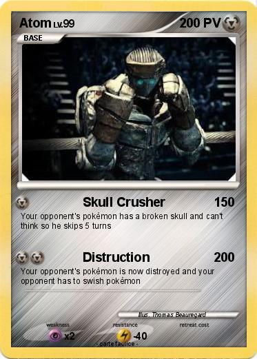 Pokémon Atom 168 168 - Skull Crusher - Ma carte Pokémon