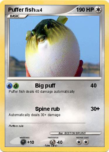 Pokémon Puffer fish 9 9 - Big puff - My Pokemon Card