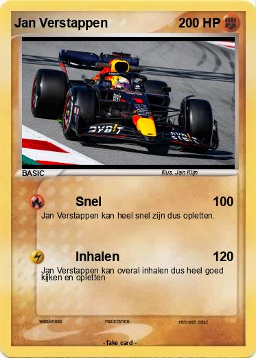 Pokémon Jan Verstappen - Snel - My Pokemon Card