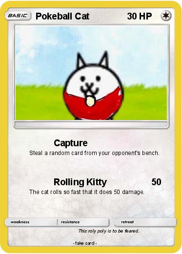 Pokémon Pokeball Cat - Capture - My Pokemon Card