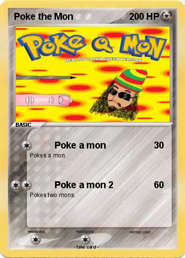 Pokémon Poke the Mon - Poke a mon - My Pokemon Card