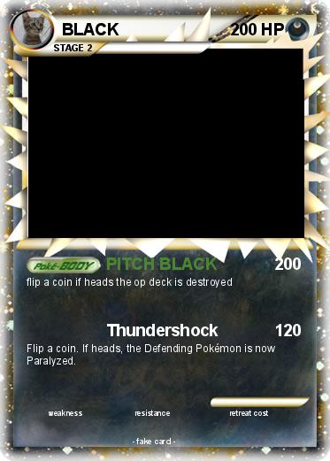 Pokémon BLACK 6973 6973 - PITCH BLACK - My Pokemon Card