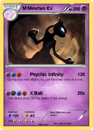 Pokémon M Mewtwo Ex 127 127 - Psychic Infinity - My Pokemon Card