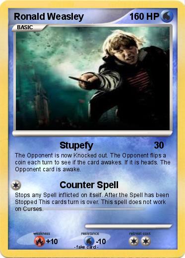 Pokémon Ronald Weasley 9 9 - Stupefy - My Pokemon Card