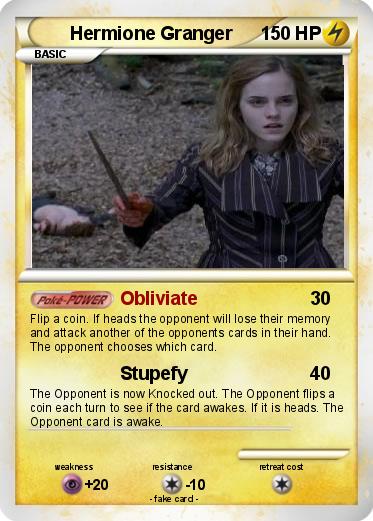 Pokémon Hermione Granger 38 38 - Obliviate - My Pokemon Card
