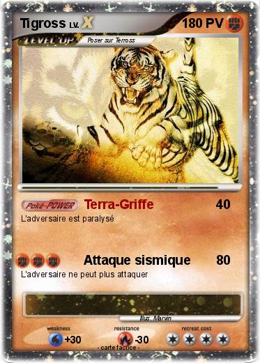 Pokémon Tigross 3 3 - Terra-Griffe - Ma carte Pokémon
