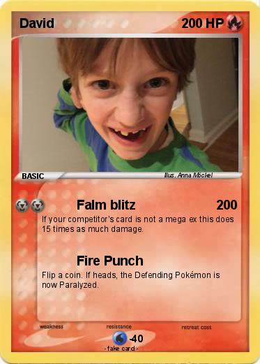Pokémon David 1717 1717 - Falm blitz - My Pokemon Card