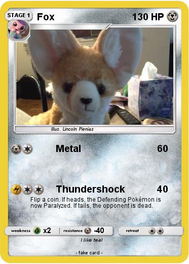 Pokémon Fox 941 941 - Metal - My Pokemon Card