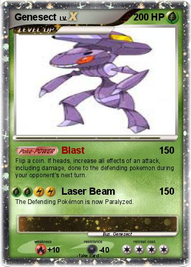 Pokémon Genesect 885 885 - Blast - My Pokemon Card