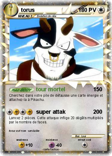Pokémon torus 6 6 - tour mortel - Ma carte Pokémon