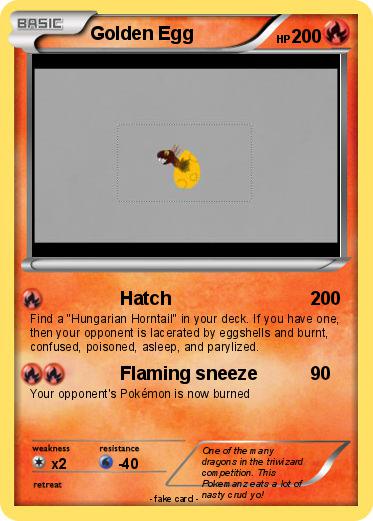 Pokémon Golden Egg 9 9 - Hatch - My Pokemon Card