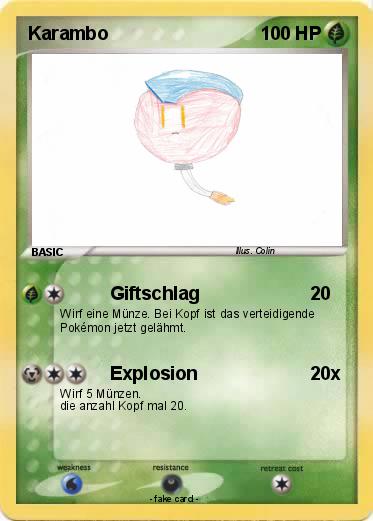 Pokémon Karambo - Giftschlag - My Pokemon Card