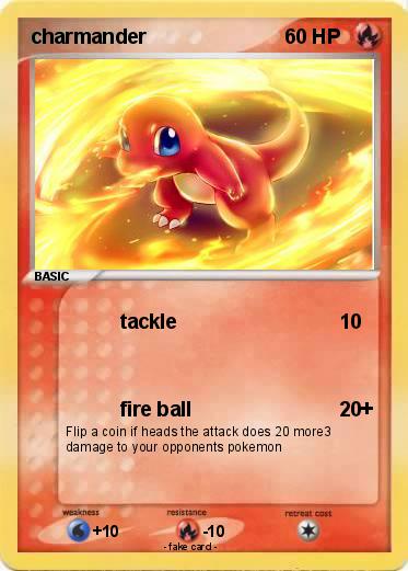 Pokémon charmander 1643 1643 - tackle - My Pokemon Card