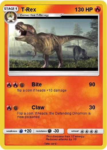 Pokémon T Rex 1002 1002 - Bite - My Pokemon Card