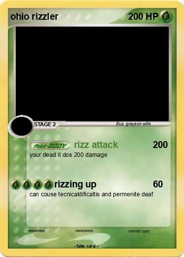 Pokémon ohio rizzler 1 1 - rizz attack - My Pokemon Card
