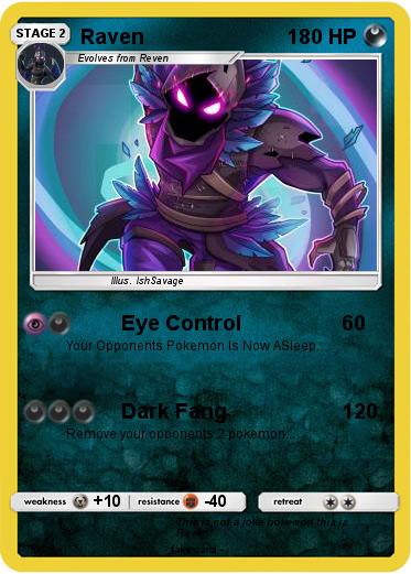 Pokémon Raven 555 555 - Eye Control - My Pokemon Card