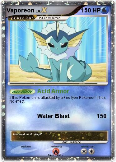 Pokémon Vaporeon 693 693 - Acid Armor - My Pokemon Card