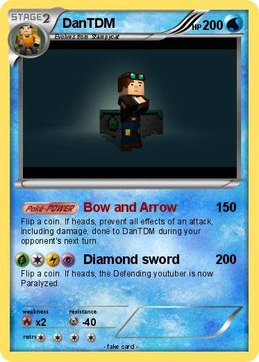 Pokémon DanTDM 1010 1010 - Bow and Arrow - My Pokemon Card