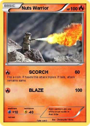 Pokémon Nuts Warrior - SCORCH - My Pokemon Card