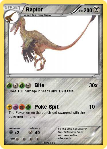 Pokémon Raptor 316 316 - Bite - My Pokemon Card