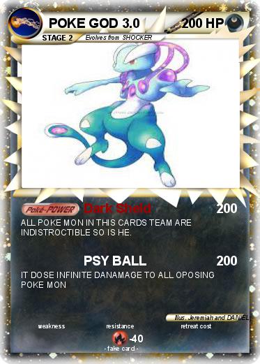 Pokémon POKE GOD 3 1 1 - Dark Sheld - My Pokemon Card