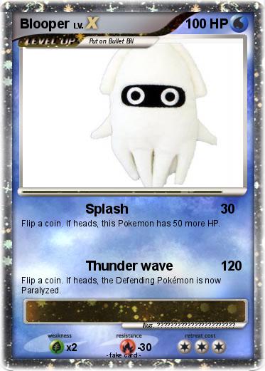Pokémon Blooper 104 104 - Splash - My Pokemon Card