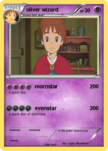 Pokémon oliver wizard - mornstar - My Pokemon Card