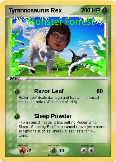 Pokémon Tyrannosaurus Rex 90 90 - Razor Leaf - My Pokemon Card