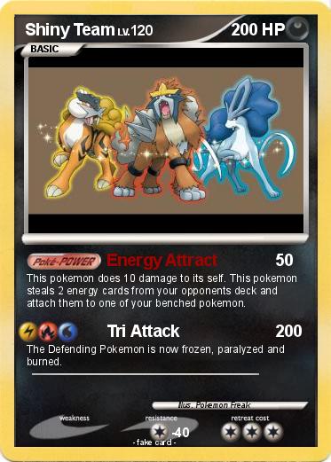 Pokémon Shiny Team 2 2 - Energy Attract - My Pokemon Card